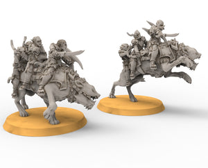 Goblin cave - Goblin warg riders marauders warriors with bows and swor