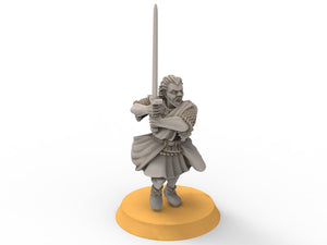 Gandor - Fief levy clansmen Flashing Warrior Leader highlander, minis