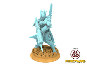 Space Elves - x5 Warriors - Tech Elves - Edge Miniatures, The Cursed D