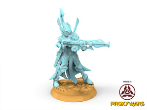 Space Elves - x2 Corsair Gunners - Tech Elves - Edge Miniatures, The C