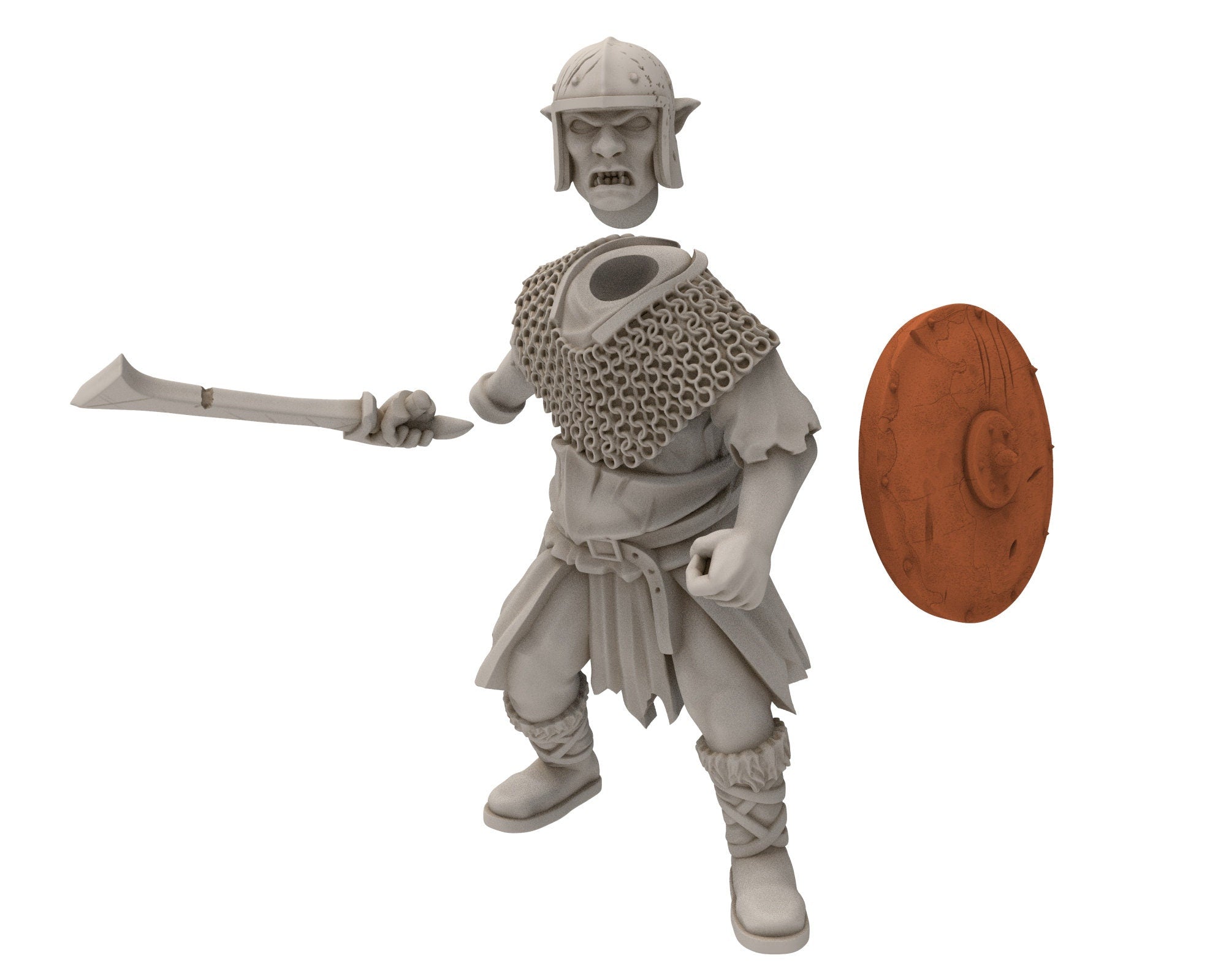 Orc horde - Lieutenant wolf warriors warband, Middle rings miniatures ...