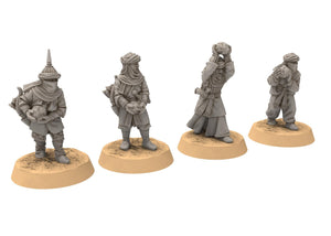 Harad - Southron Conscript with Spears and Shield, Berber nomads, Hara