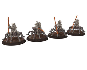 Goblin Cave - Goblin Spider Riders with Spears, Tamed forest Spiders,