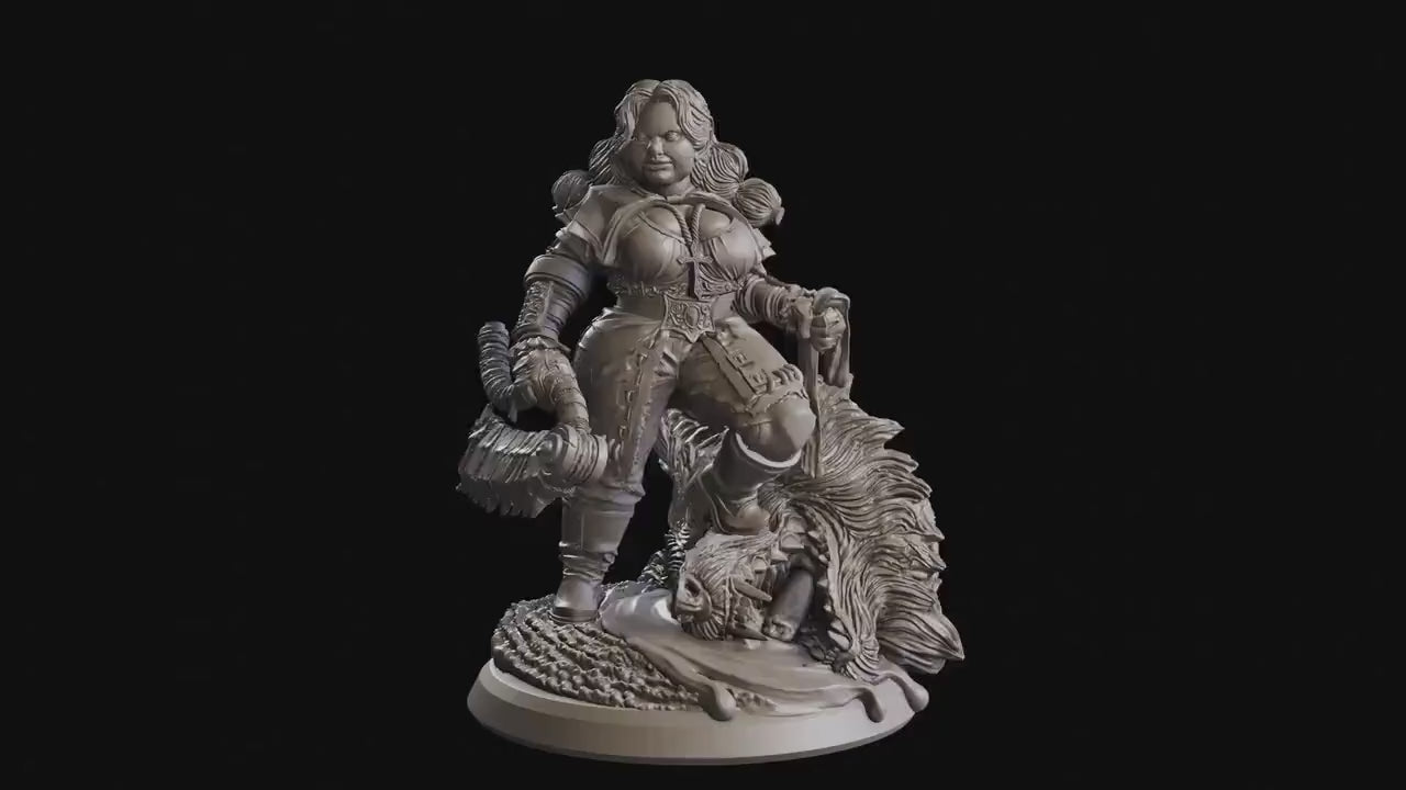 Dwarves - Female Dwarf Ranger, for Wargames, Pathfinder, Dungeons & Dr ...